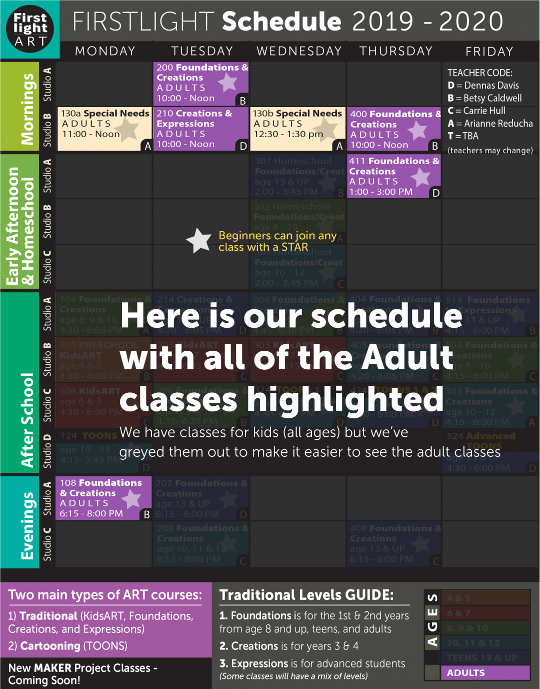 Adult Classes | Firstlight
